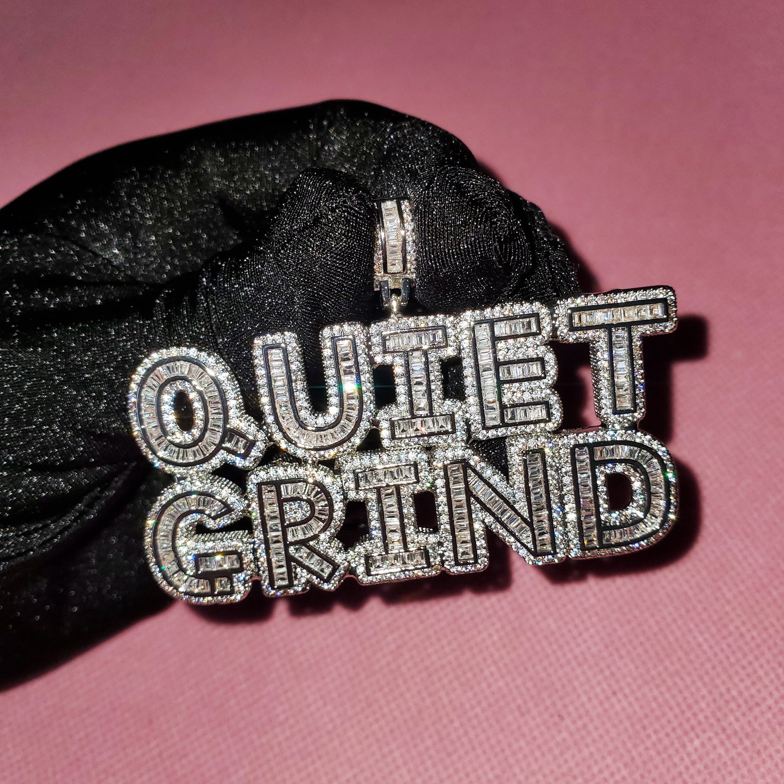 Customized Icy Name Pendant With Tennis Chain Personalized - Etsy