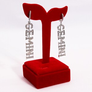 CUSTOM Word Earring Personalized Nameplate Earrings for - Etsy