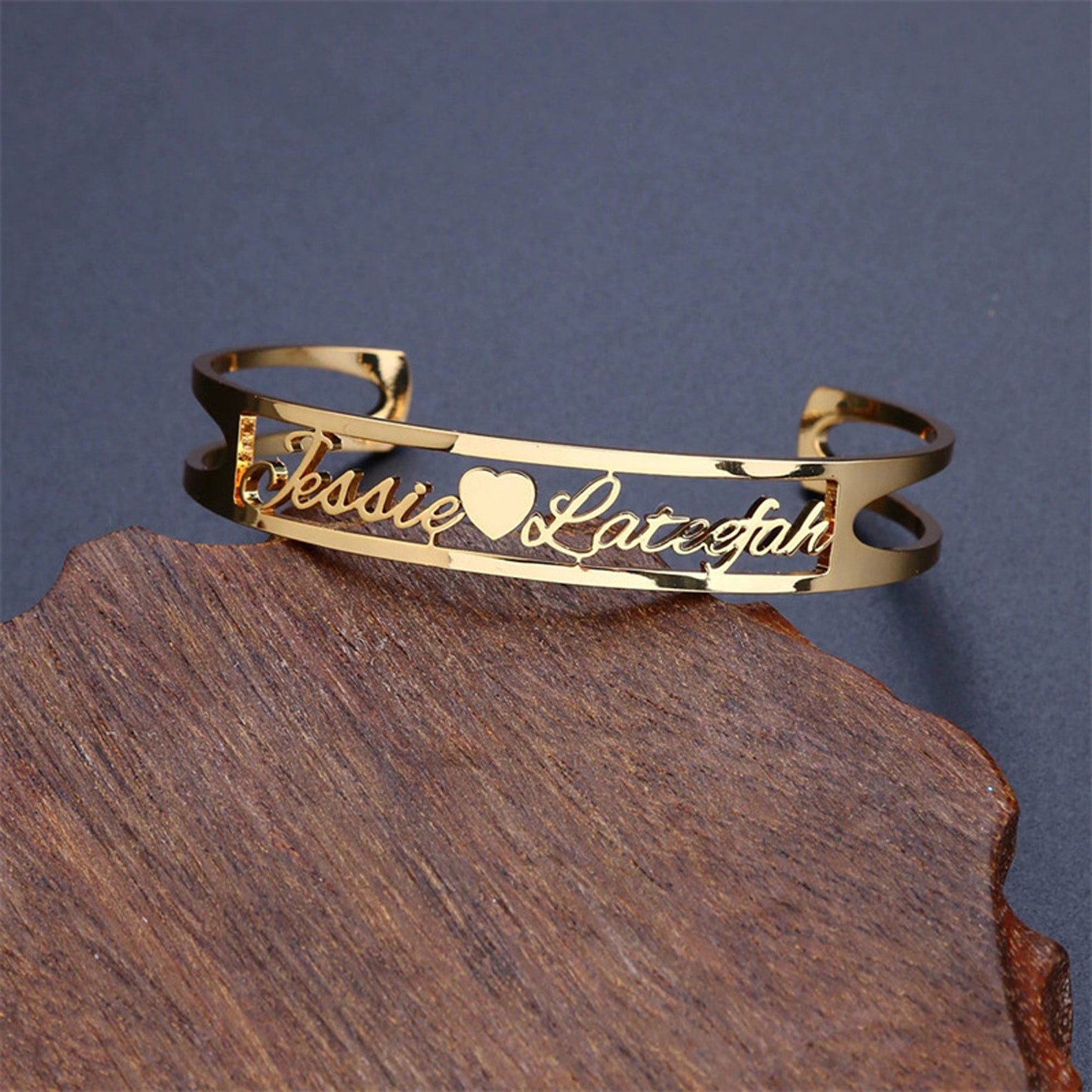 Customized Name Bracelet / Personalized Name Bangle Stainless - Etsy