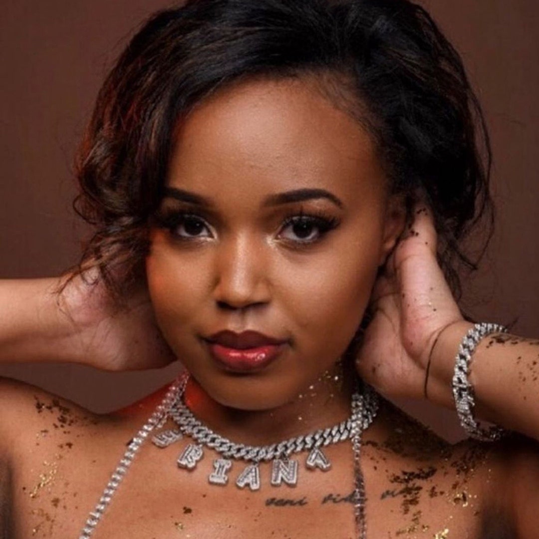 Icy Baguette Letters Chain Name Necklace, Customized Name Choker, Cubic ...