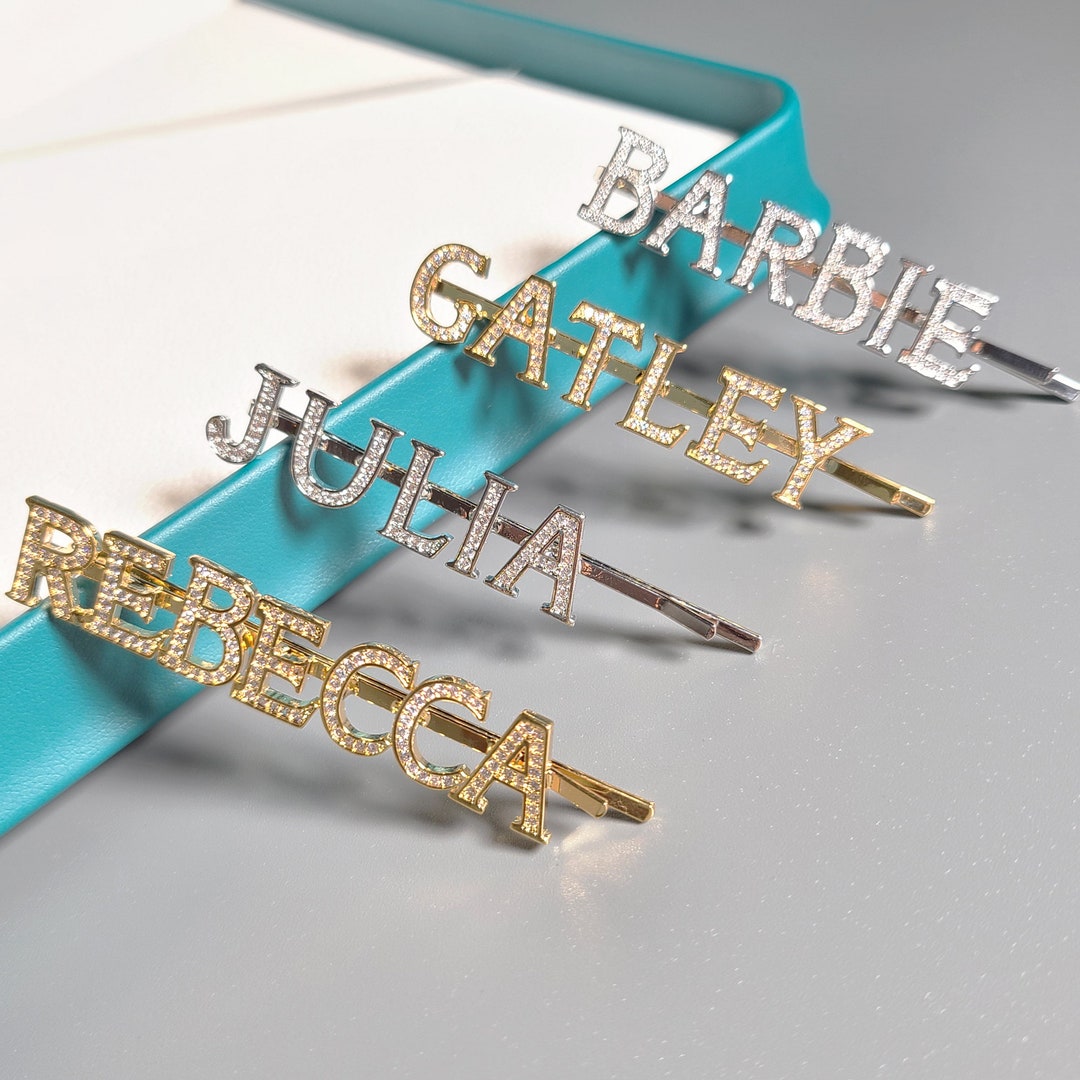 Personalized Name Hair Clips Custom Word Hair Clip Custom - Etsy