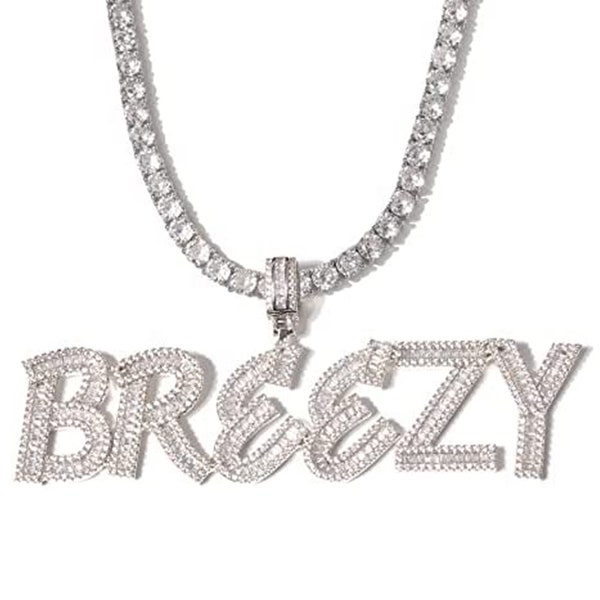 Iced Out Name Necklace - Etsy