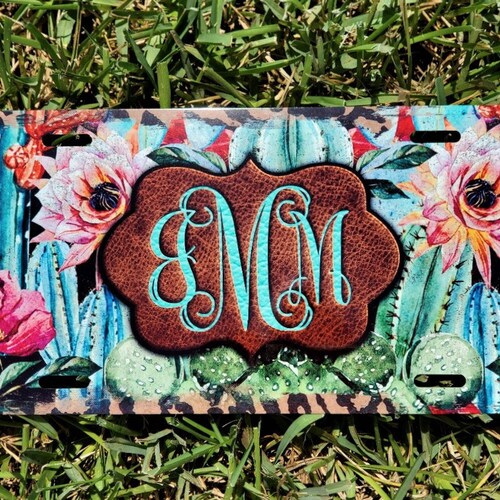 Personalized Front License Plate Monogram Custom License | Etsy