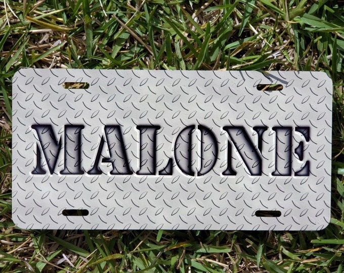 Personalized Front License Plate, Custom Name License Plate, Diamond ...
