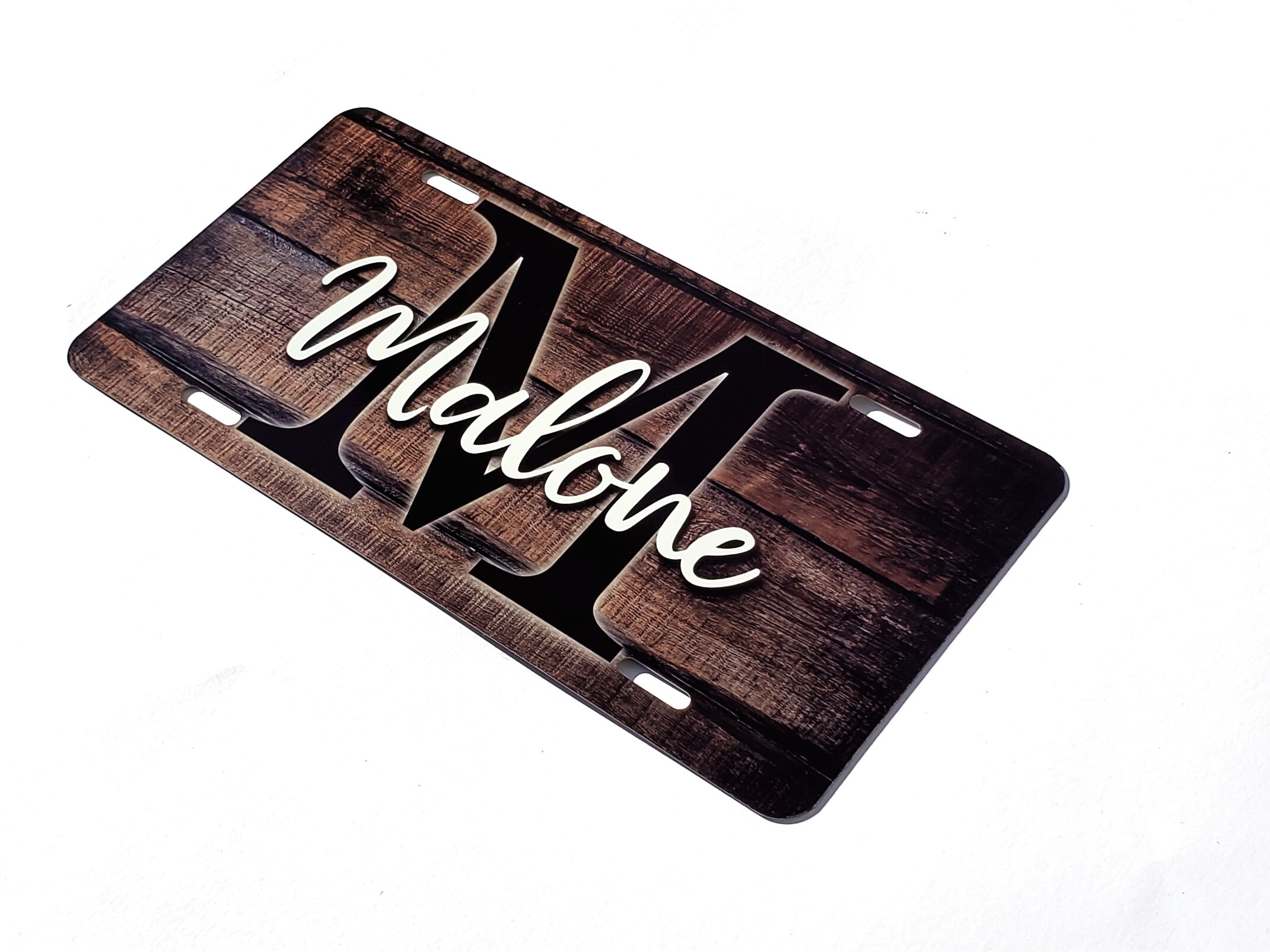Personalized License Plate Family Name Farmhouse Rustic | Etsy