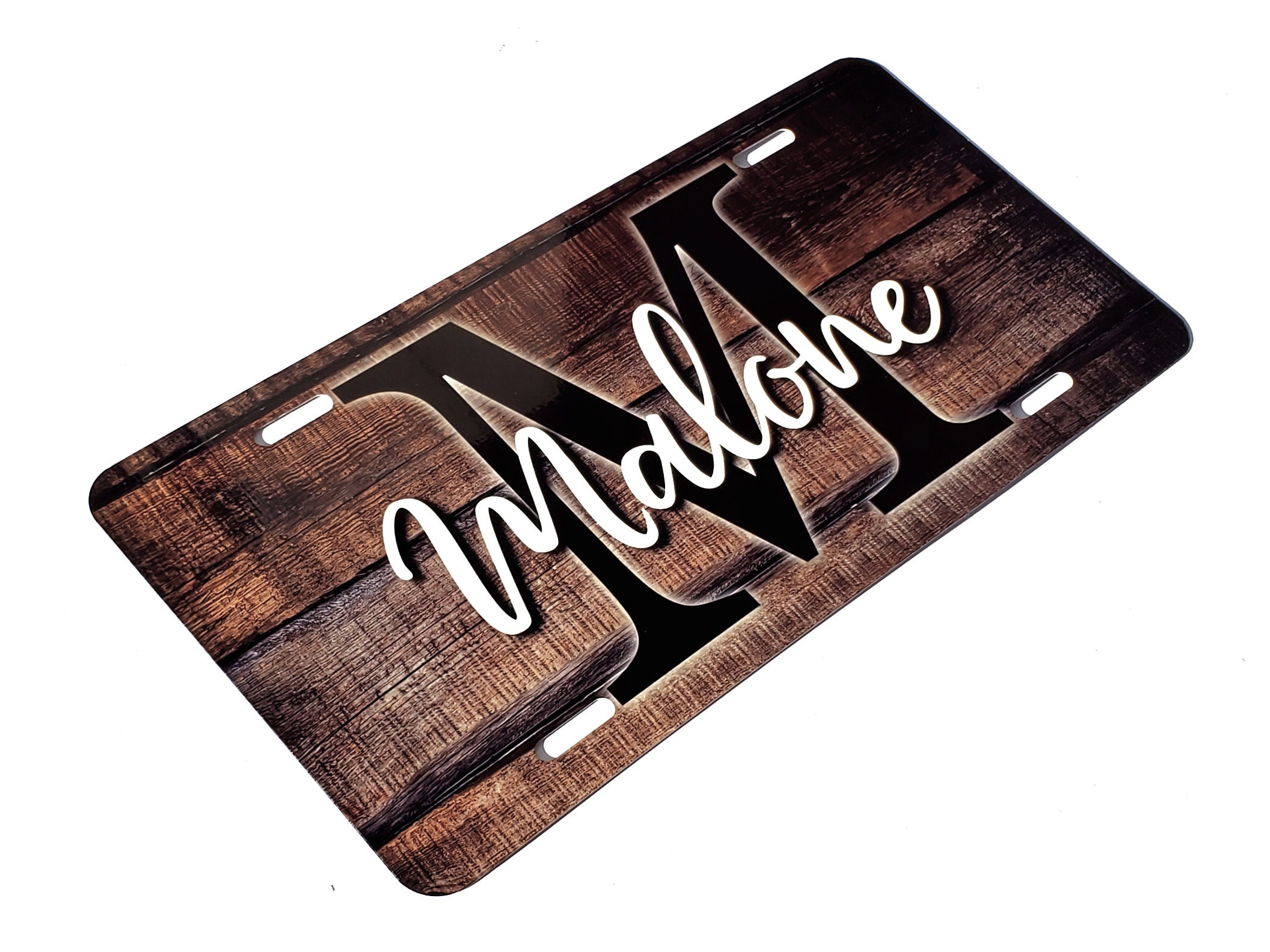 Personalized License Plate Family Name Farmhouse Rustic | Etsy