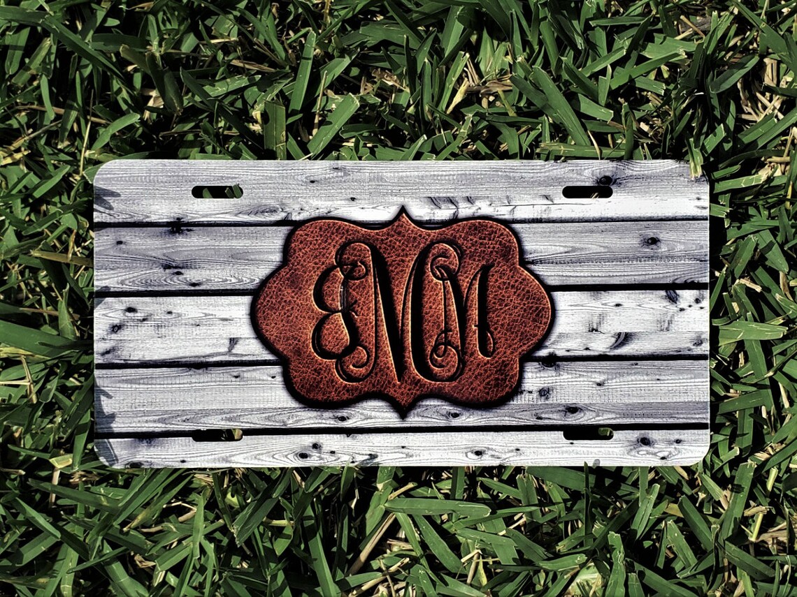 Personalized Front License Plate, Monogram Custom License Plate ...