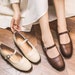 Handmade Retro Mary Janes Shoes,genuine Leather Women's 2cm Low Heel ...