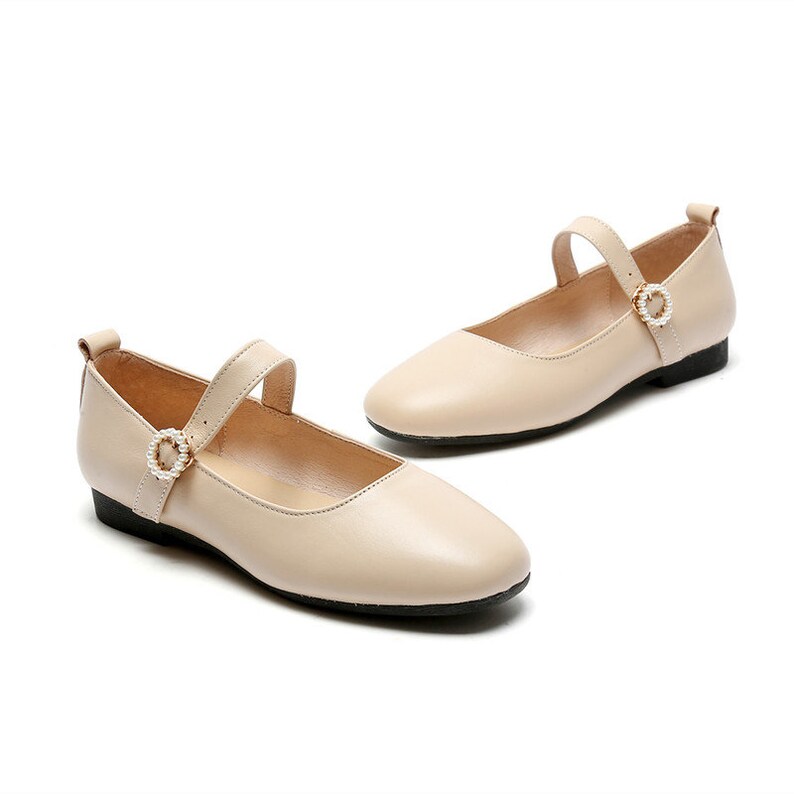 Handmade Retro Mary Janes Shoesgenuine Leather Women's - Etsy