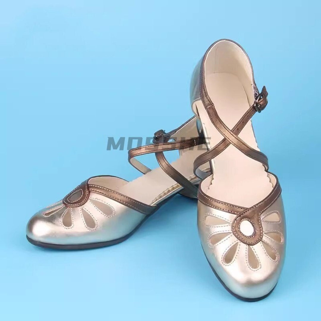 Customizable! Women Cross Strap Leather Shoes,4cm Heeled Shoes,elegant ...