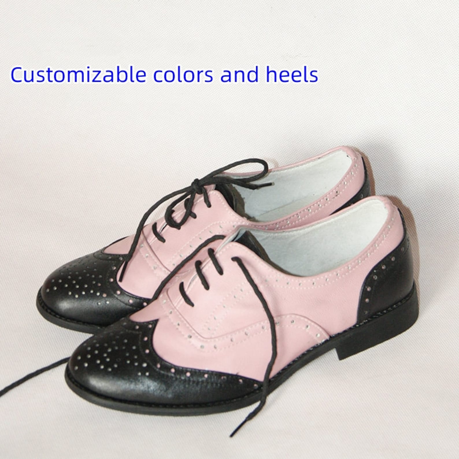 Customizable Unisex Engraved Brogue Shoes,men's Bullock Shoes, Women's ...