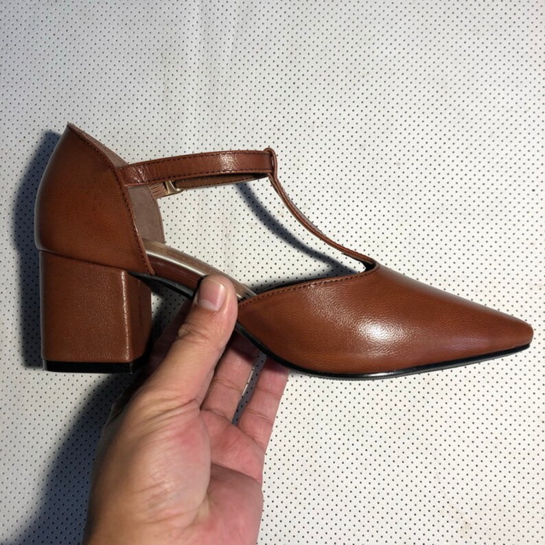 Custom Handmade Shoes Women Fashion Black Leather Shoes With - Etsy