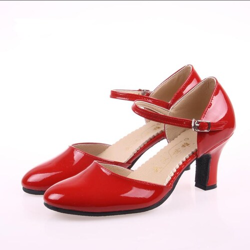 Customizable Handmade Women Red Leather Sandalslow Heels - Etsy