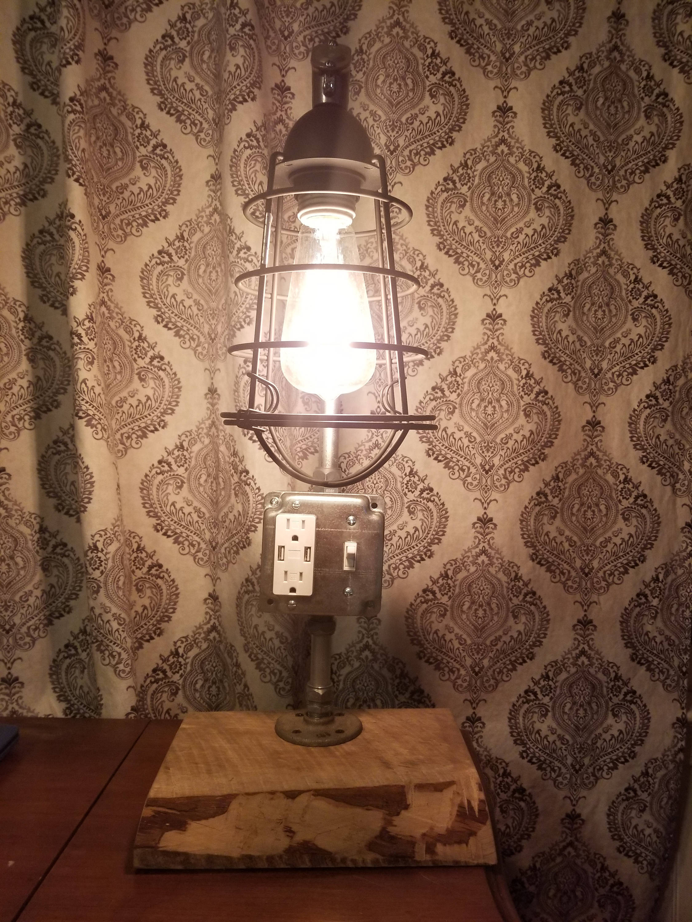 Industrial Pipe Table Lamp - Etsy