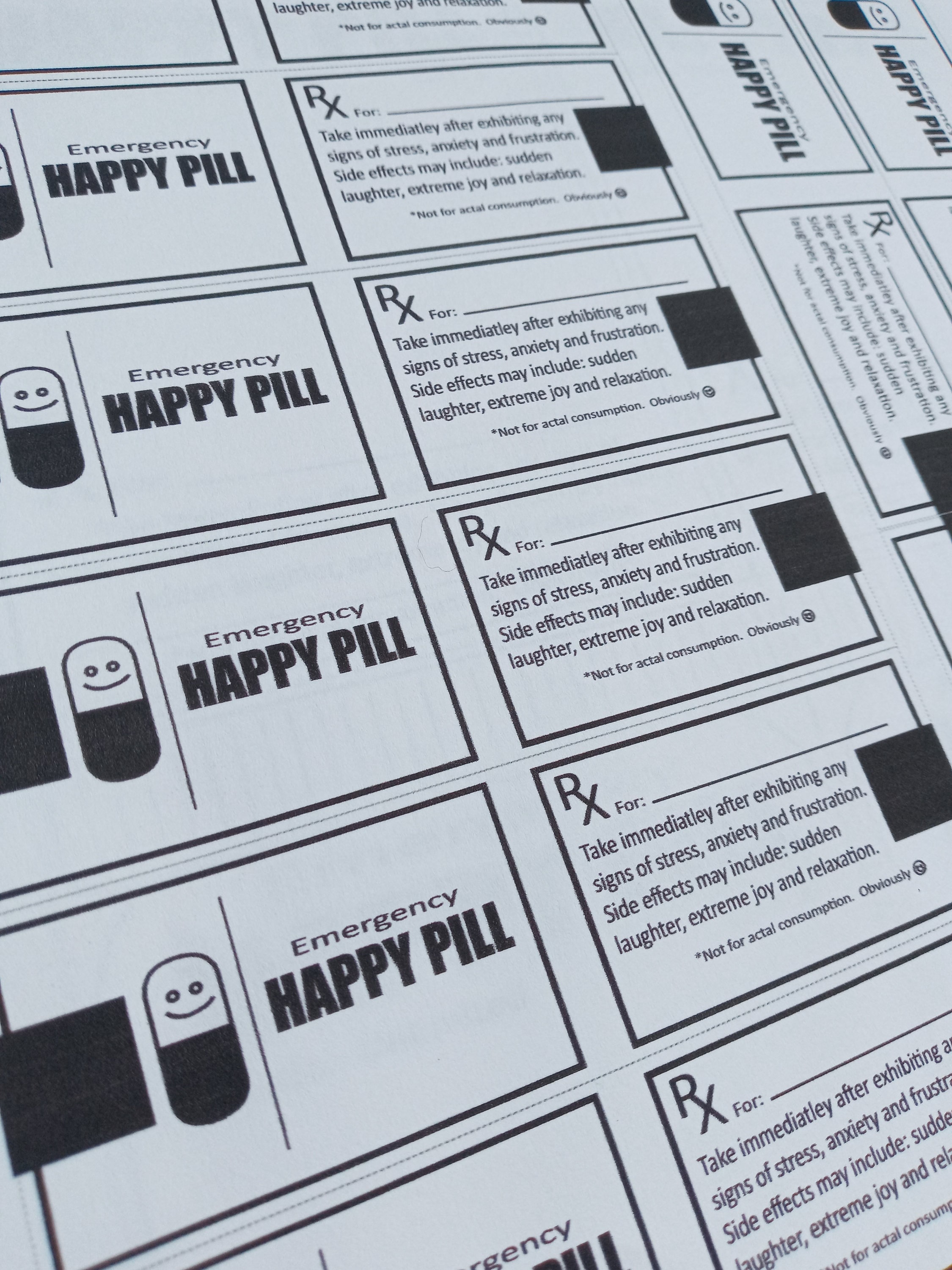 Etiquetas Imprimibles de Pastilla Feliz - Etsy España