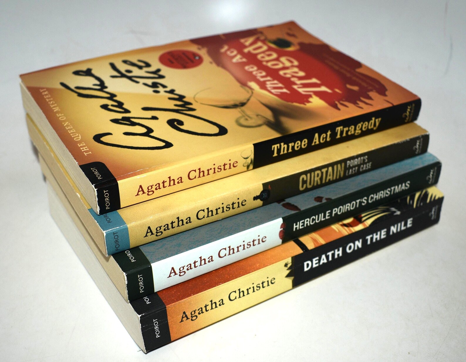 Agatha Christie Books Set. Hercule Poirot Series. A Selection of ...
