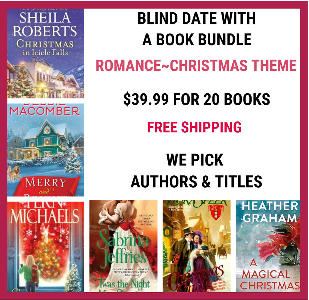 Blind Date With a Book Bundle of 5, 10, or 20 Christmas-themed Romance ...