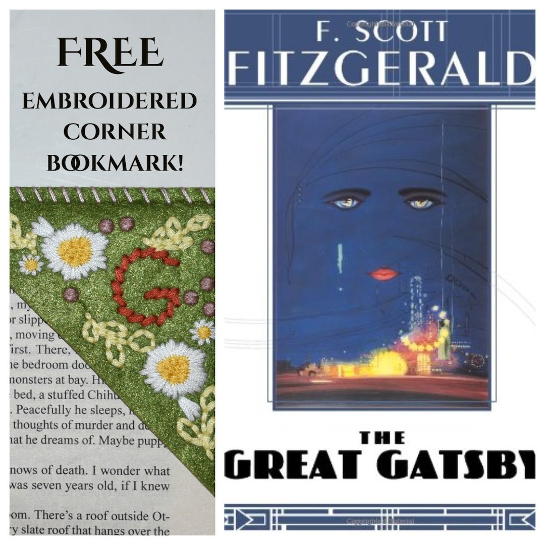 F. Scott Fitzgerald the Great Gatsby Comes With an Embroidered Corner ...