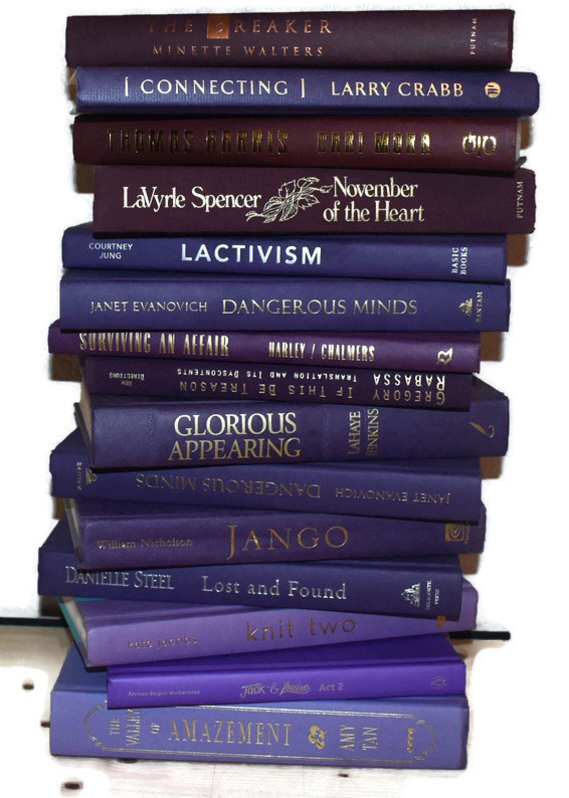 Purple Books by the Half Foot Purple Book Set Purple Book | Etsy