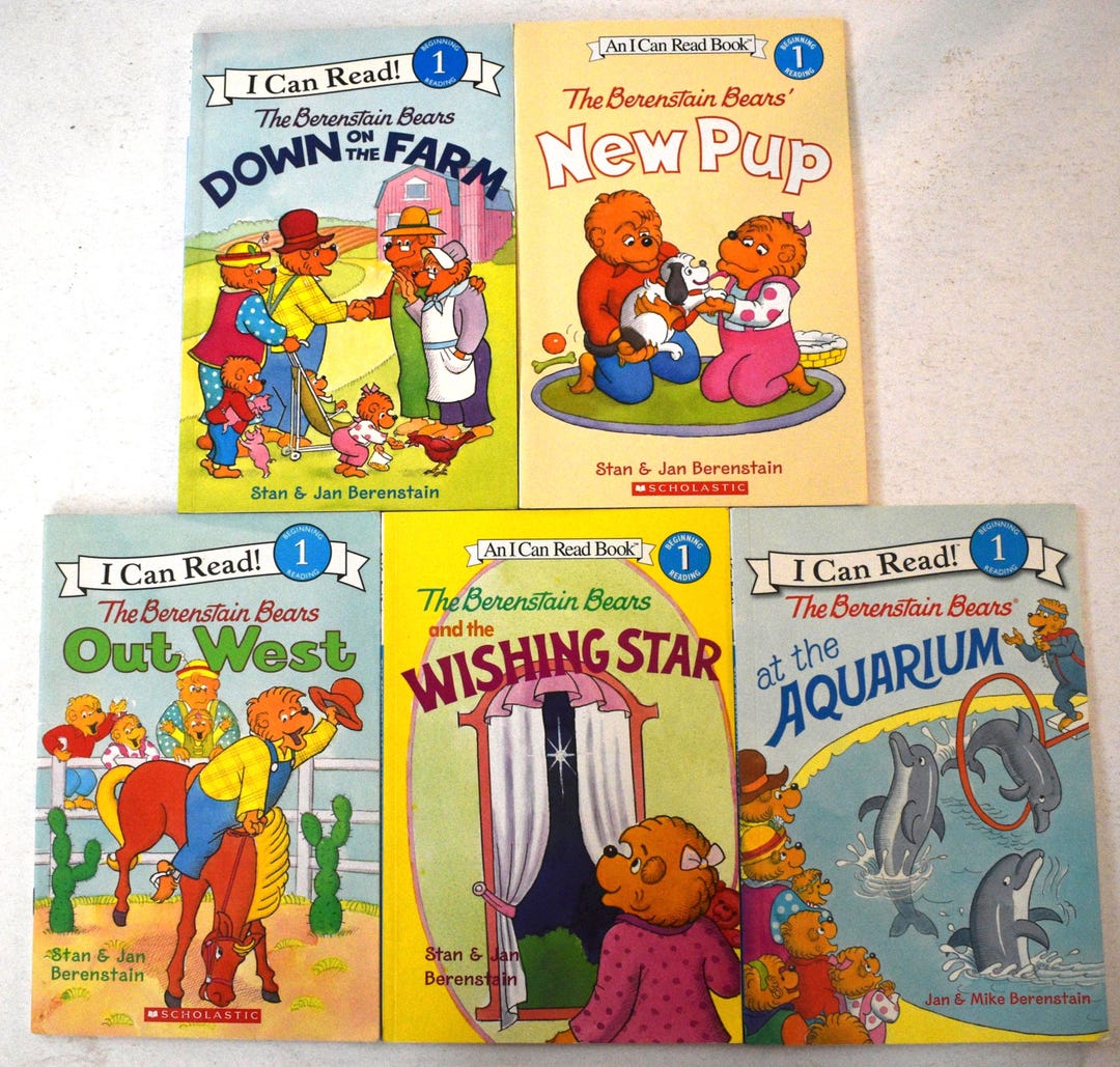 Lot of 5 Books ~ Berenstain Bears Series ~ I Can Read! (beginning ...