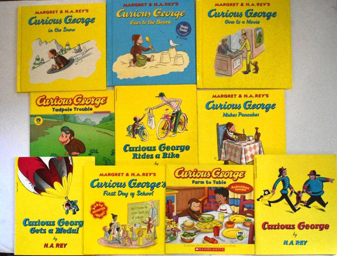 10 Book Bundle ~ Curious George Series by Margaret & H. A. Rey - Etsy