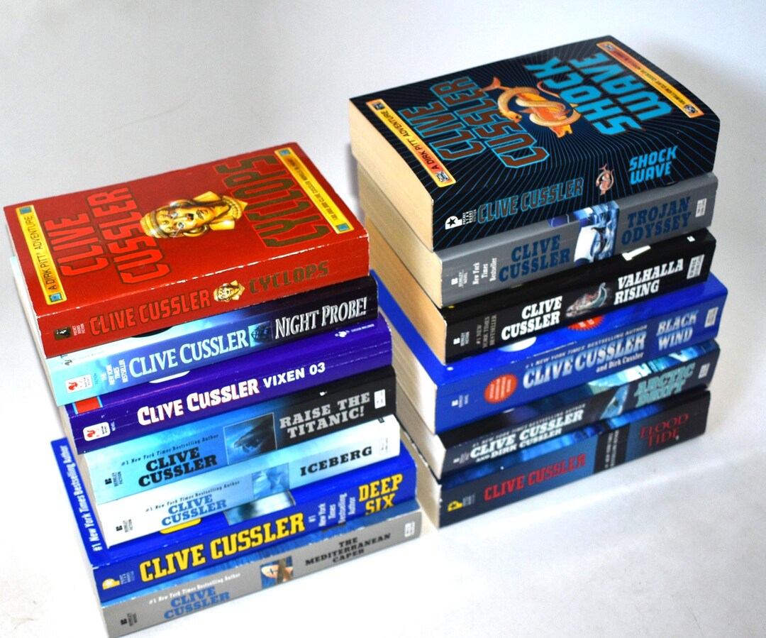 Clive Cussler Books. Dirk Pitt Series. Sold Individually or a Blind ...