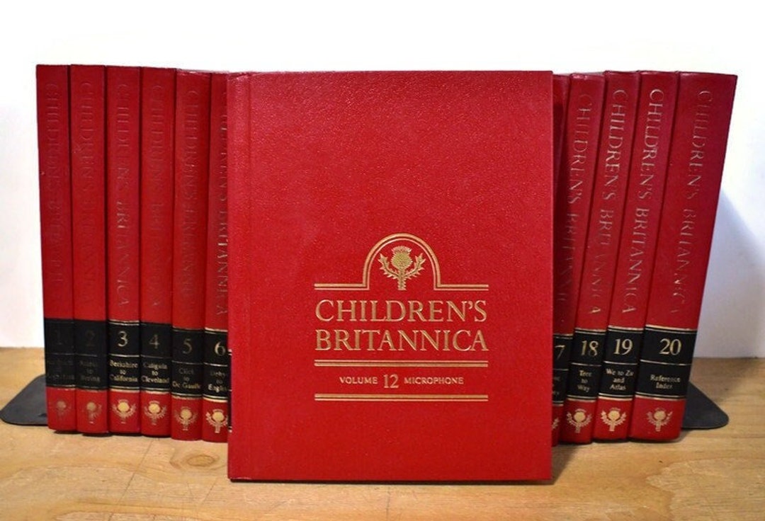 Children's Britannica 20 Volumes Complete Set - Etsy