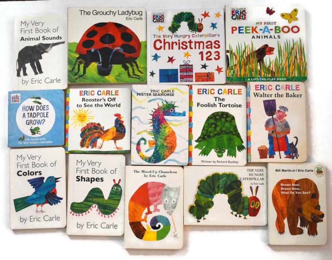 Lot of 14 Board Books by Eric Carle A Great Birthday or Christmas Gift ...
