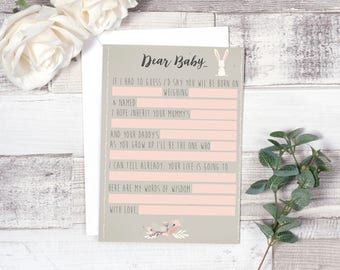 Dear baby letter | Etsy