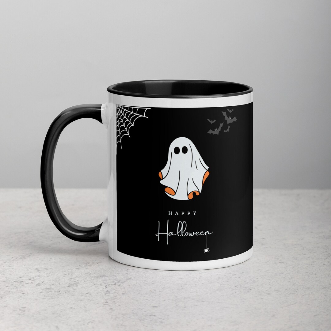 Halloween Ghost Mug With Color Inside-custom Gifts-halloween Decor ...