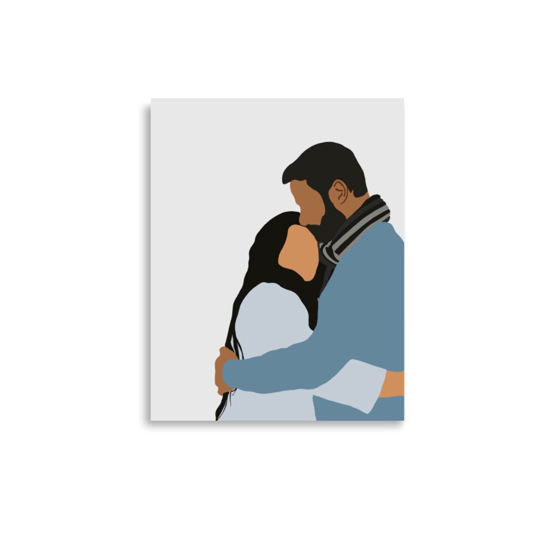Custom Faceless Portrait Posters-minimalistic Portraits-family Portrait ...