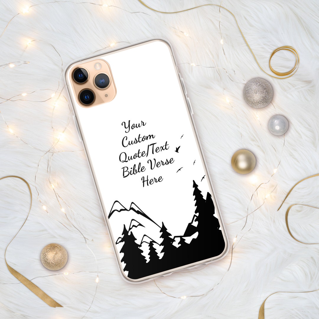 Custom Bible Verse Case for Iphone-custom Text Phone Case-christian ...