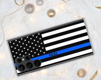 Thin Blue Line Case Police Phone Case Cover Samsung Galaxy - Etsy