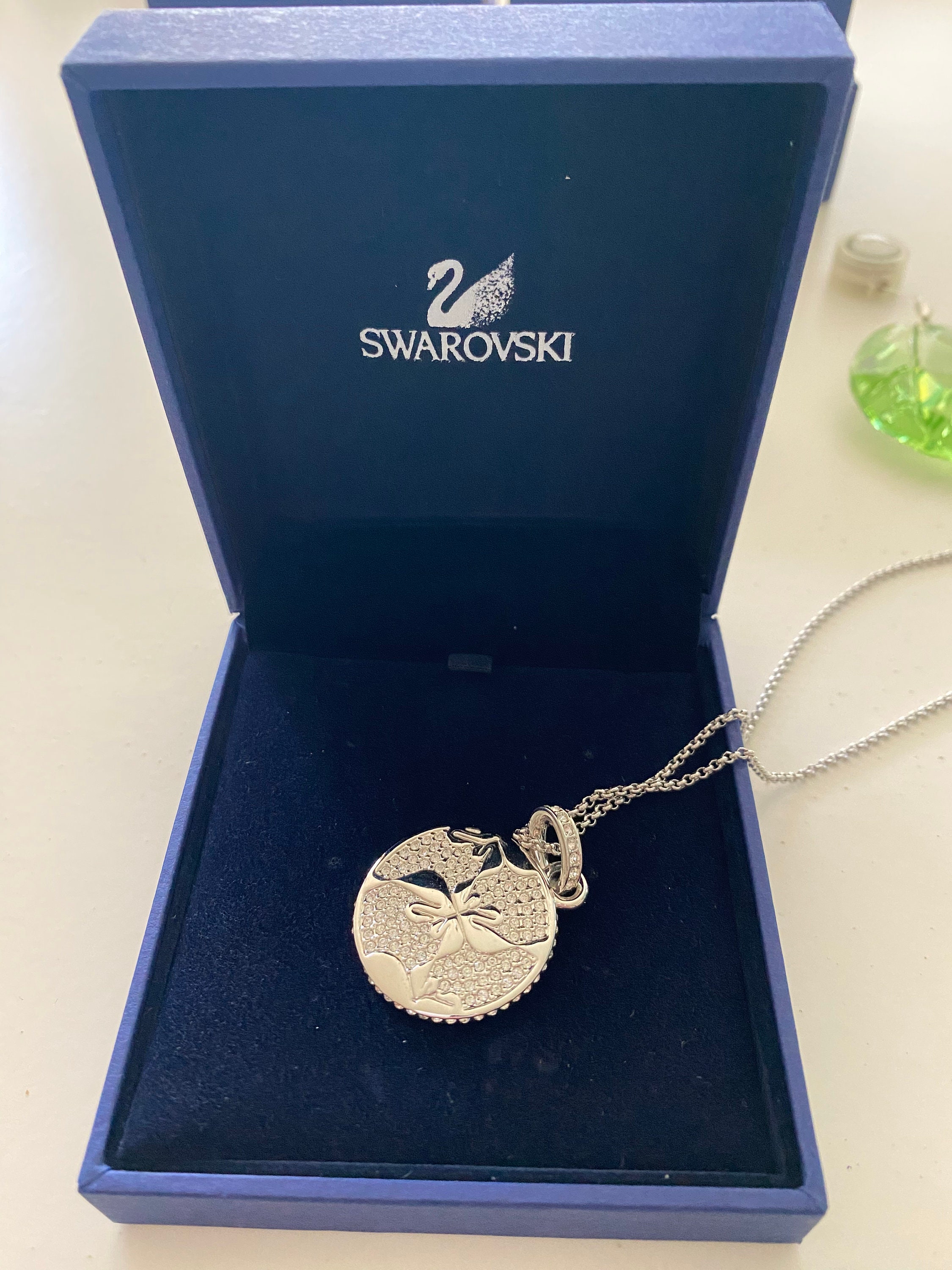 Swarovski Swan Signature Pendant - Etsy