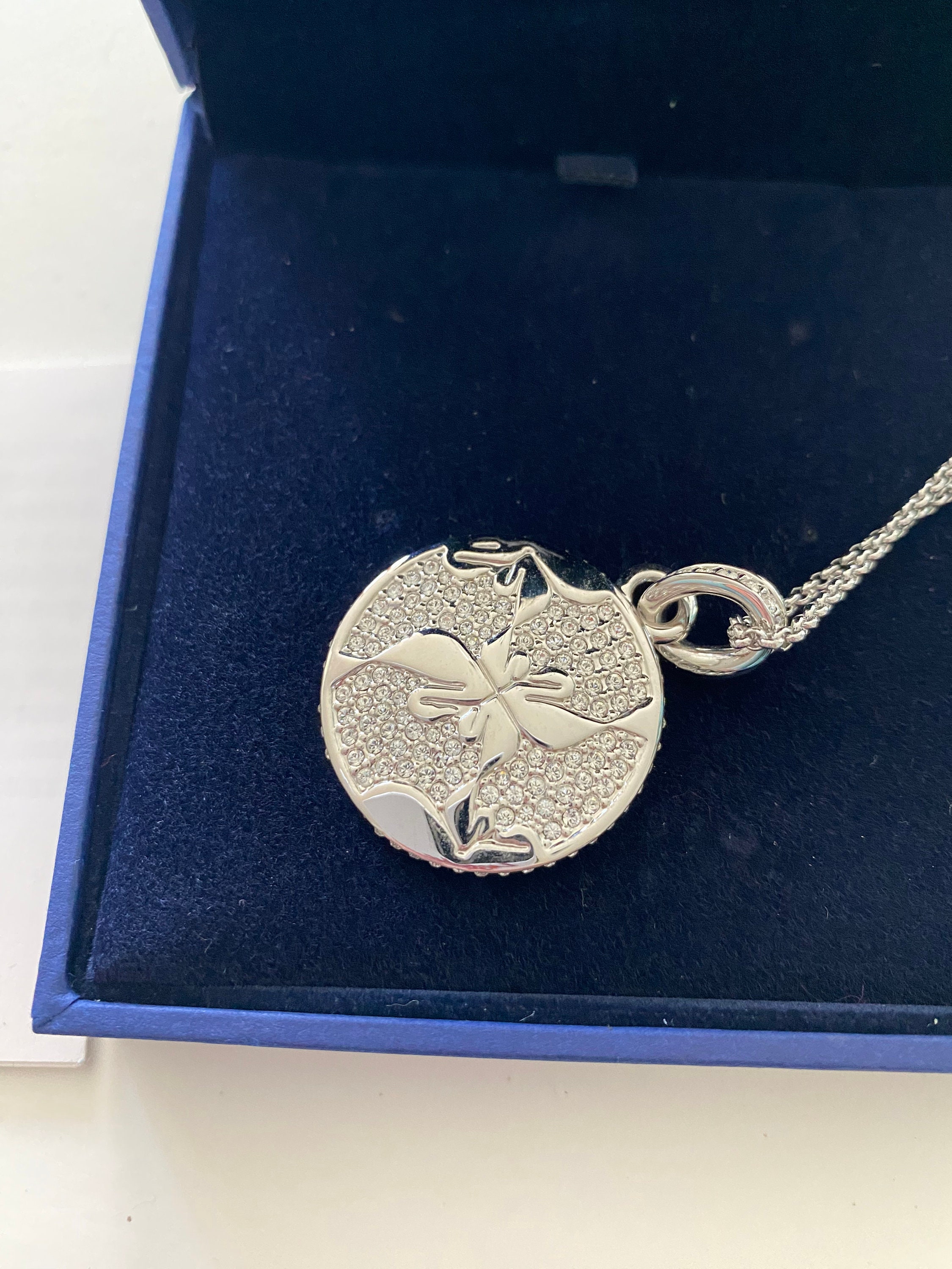 Swarovski Swan Signature Pendant - Etsy