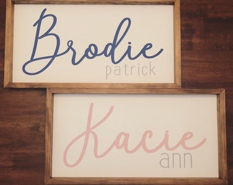 Kids personalized name signs | Etsy