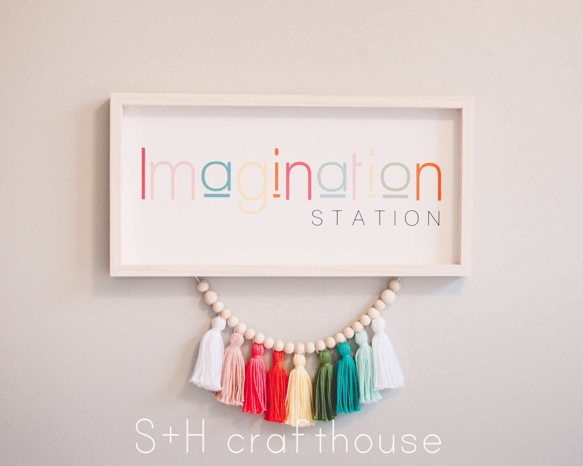 Imagination Station Custom Craft Room Playroom Sign art - Etsy