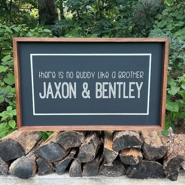 Brothers Sign - Etsy