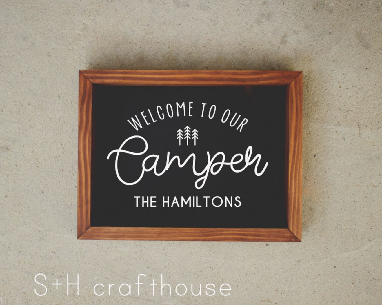 Welcome to Our Camper - Personalized Camping Sign - Camper Decor ...