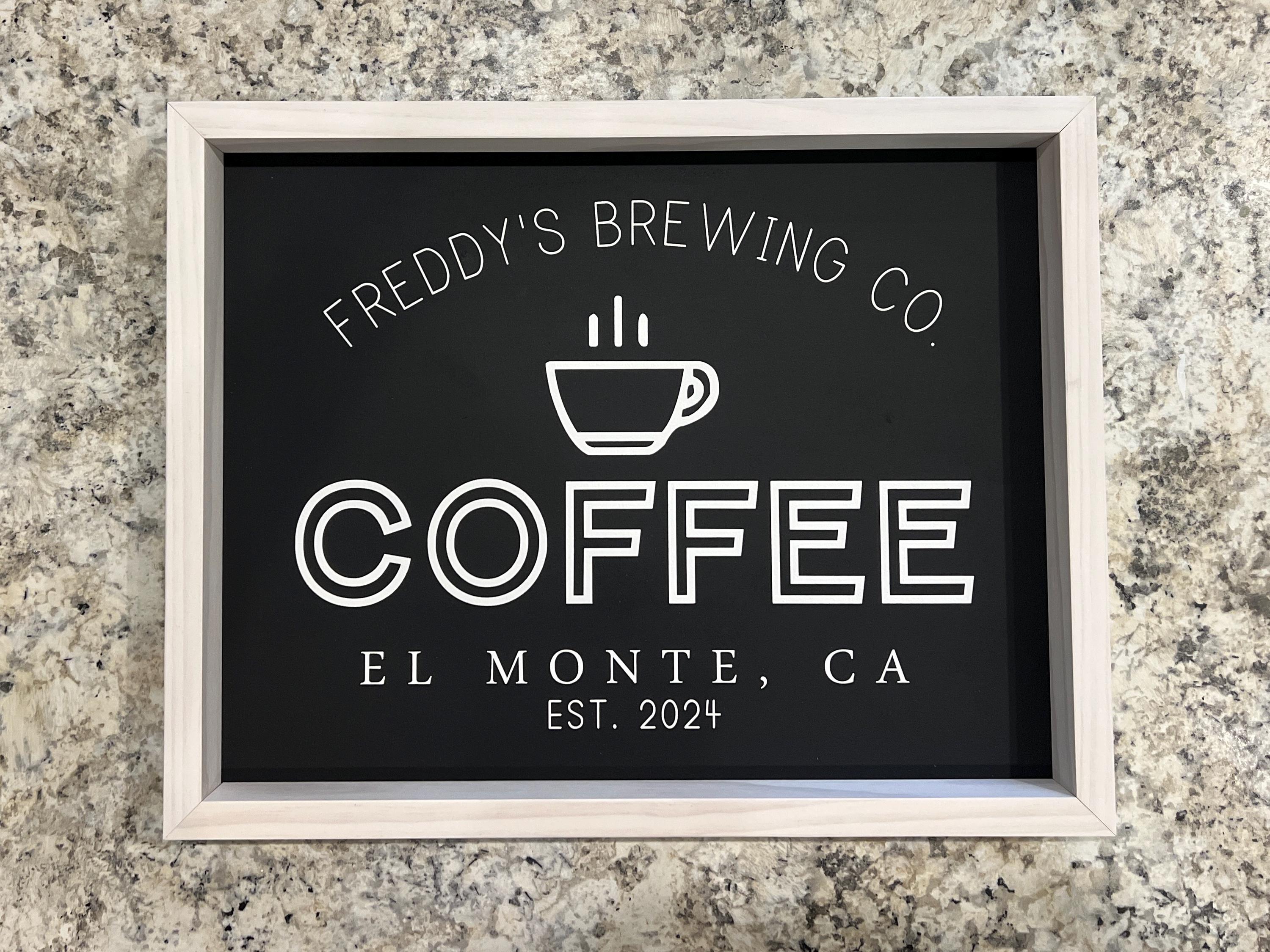 PERSONALIZED Coffee Brewing Co. Sign - Coffee Bar Decor - Coffee Sign ...