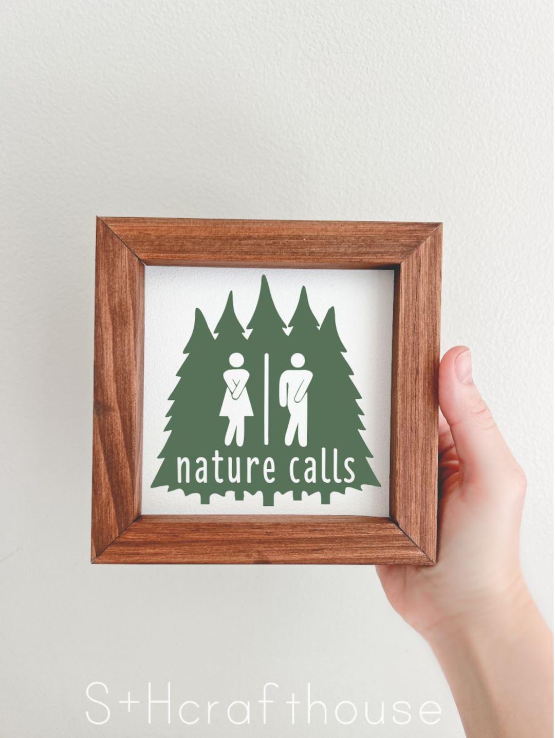 Nature Calls Camper Bathroom Sign: Funny Camping Decor - Etsy