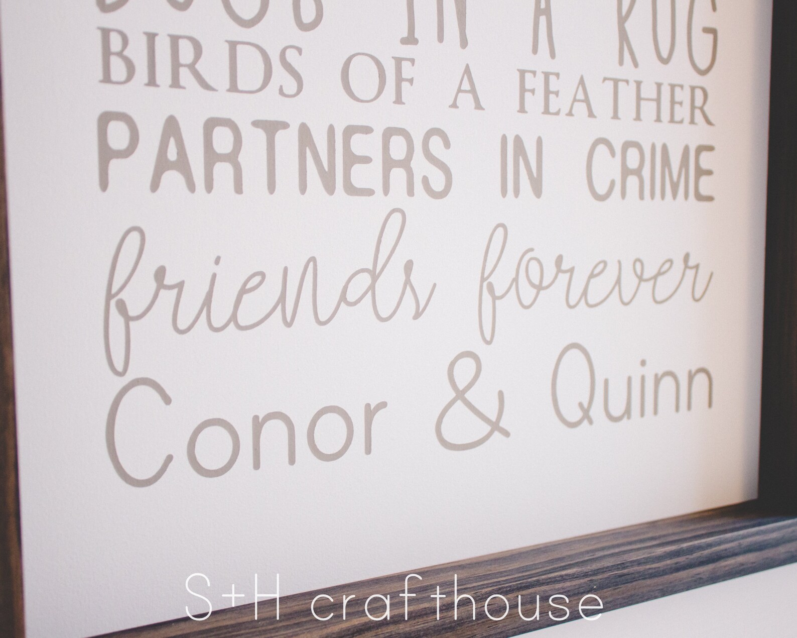 Brothers and Sisters- Personalized Wood Sign - Sibling Sign - Custom ...
