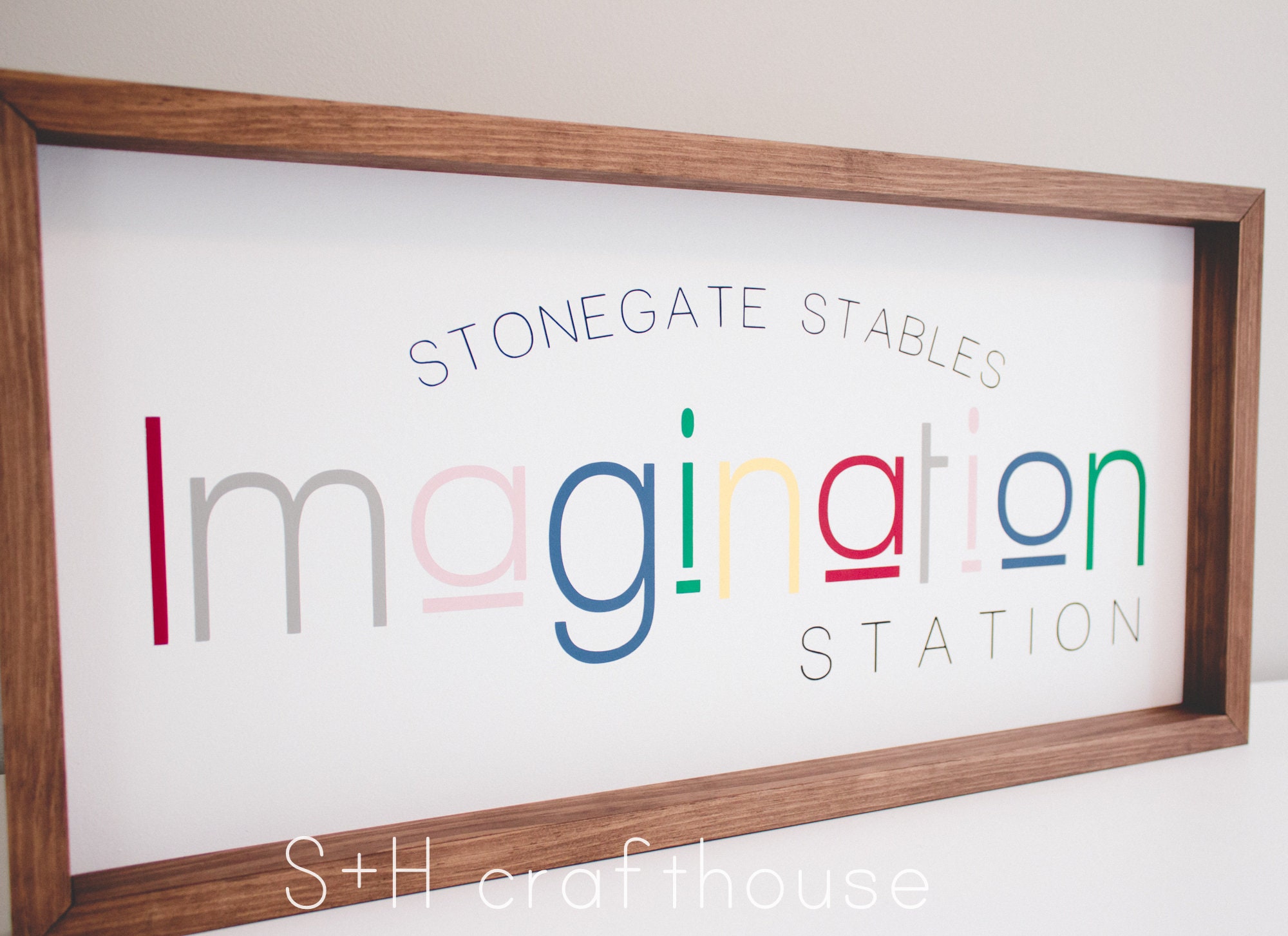 Imagination Station Custom Craft Room Playroom Sign art - Etsy