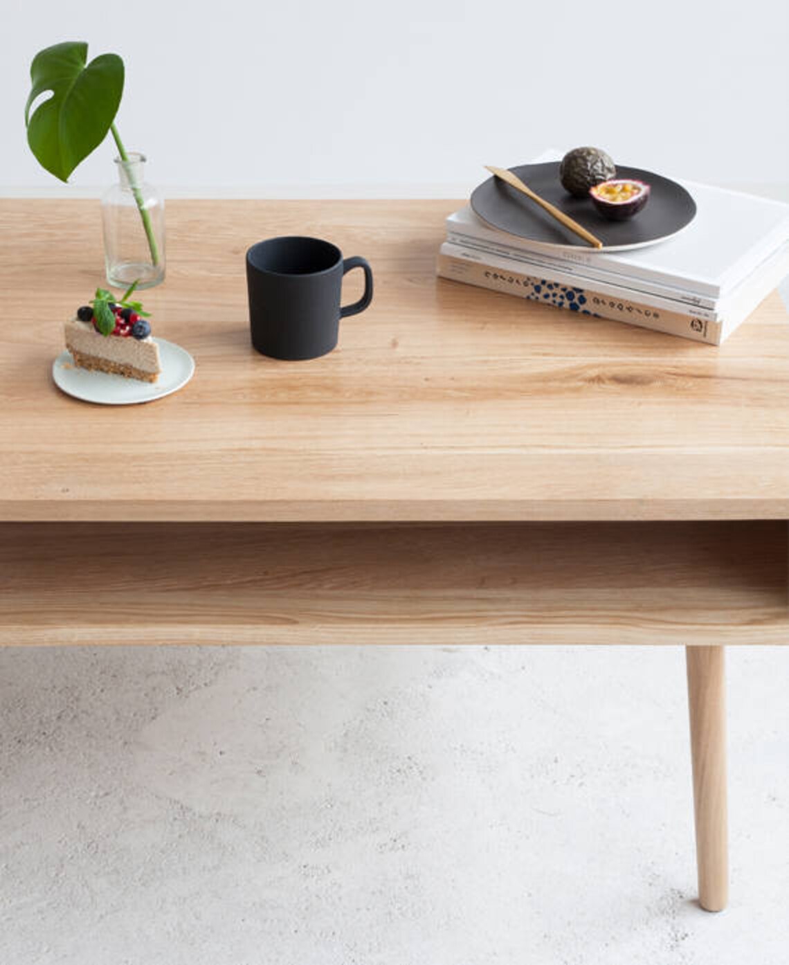 Oak Coffe Table Wooden Coffe Table Couchtisch Aus Eiche - Etsy