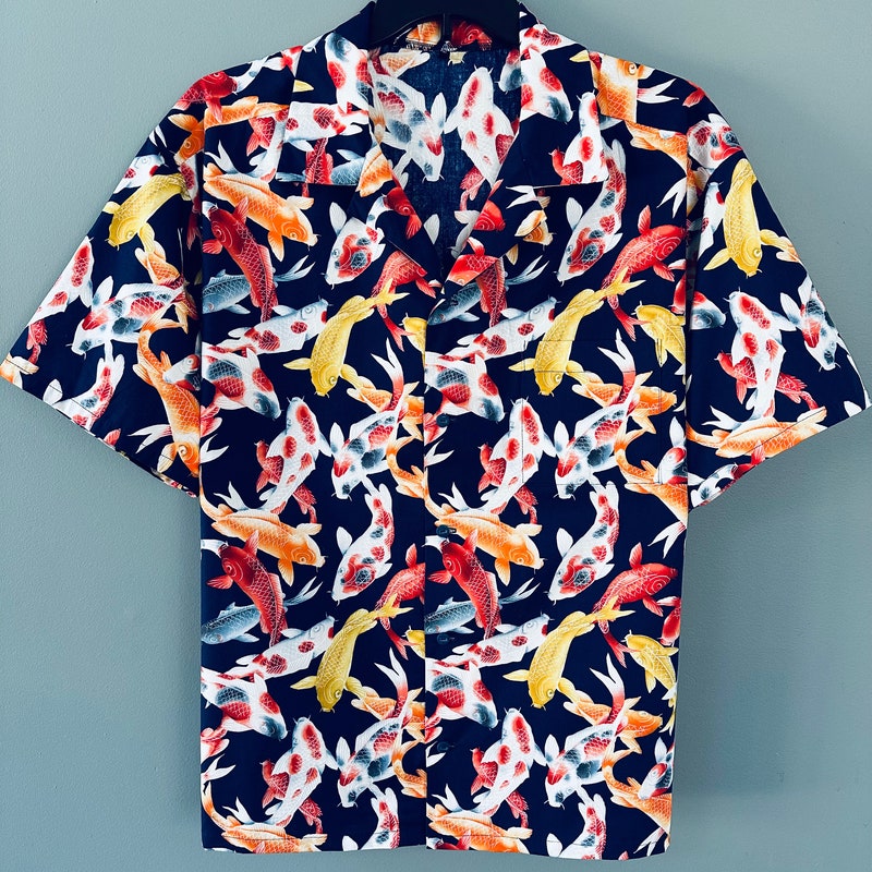 Fish Button up Shirt - Etsy
