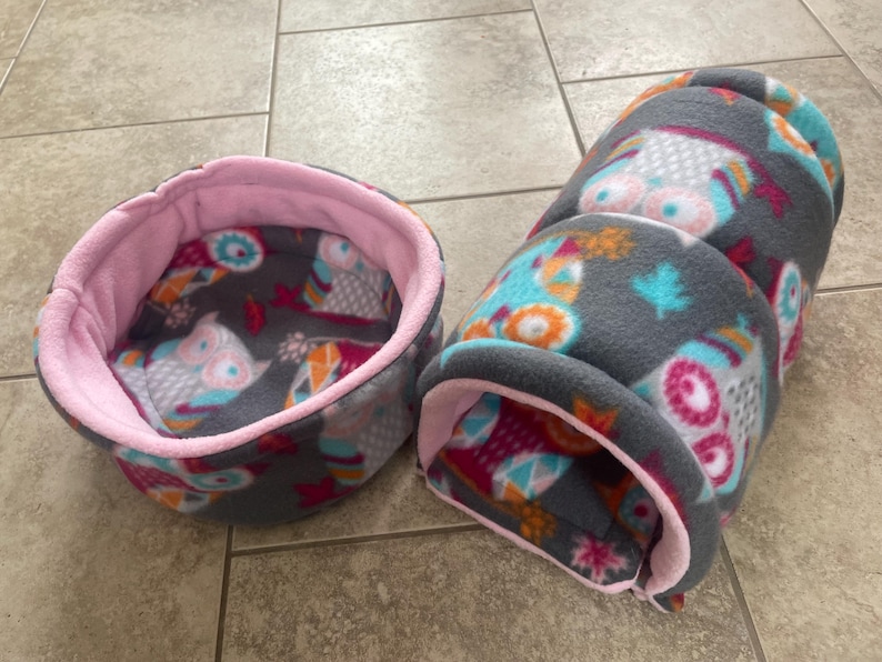 READY2SHIP Pre-made Cage Set Accessories - Tunnel, Cuddle Cup, Cuddle ...