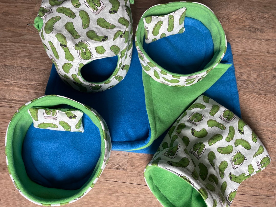 READY2SHIP Pre-made Cage Set Accessories - Tunnel, Cuddle Cup, Cuddle ...