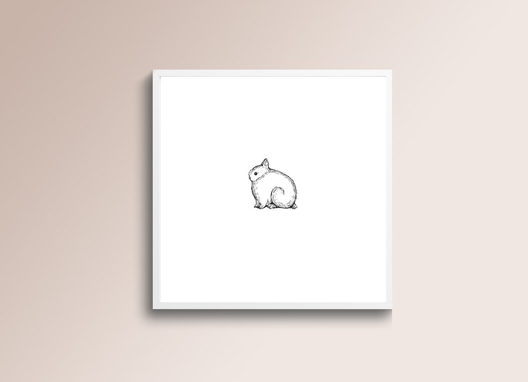 Netherland Dwarf Rabbit Art Print 8x8” - Etsy