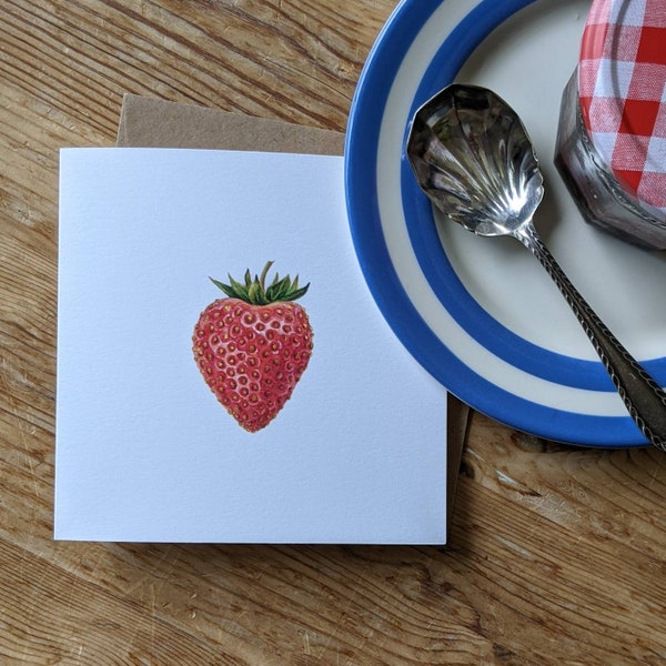 Strawberry Greeting Cards - Etsy