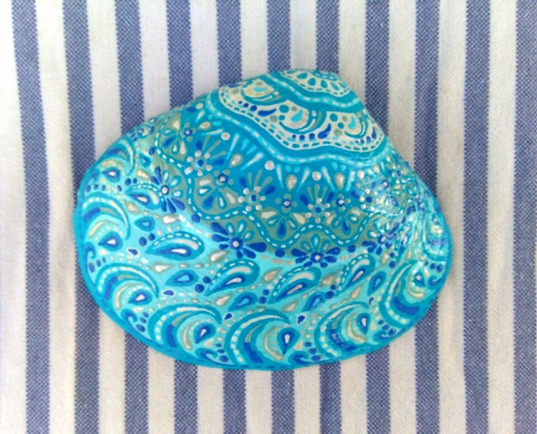Hand Painted Sea Shell Shoreline - Etsy